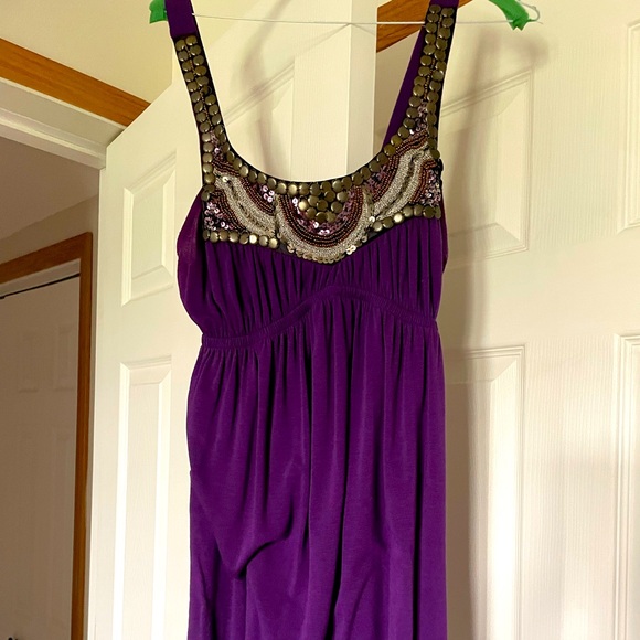 Dresses | Purple Summer Dress With Sequins | Poshmark